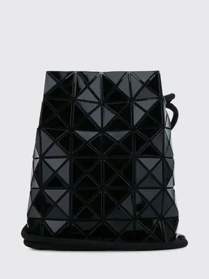 Issey Miyake Mini Bucket Bag With Drawstring Closure And Shoulder Strap Black