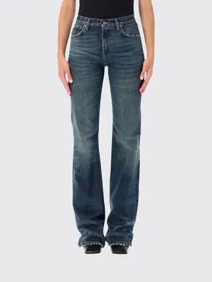 HAIKURE Star Flared Jeans In High-waisted Cotton Denim