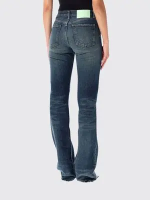 HAIKURE Star Flared Jeans In High-waisted Cotton Denim