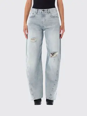 HAIKURE Clyde Mid-rise Wide-leg Jeans In Cotton With Distressed Effect