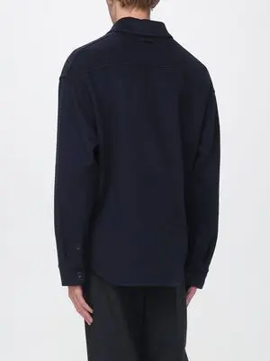 Marni Virgin Wool And Cashmere Shirt Jacket With Dropped Shoulders