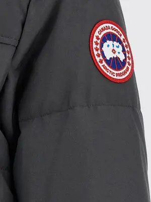 Canada Goose Macmillan Down-filled Parka With A Fixed Hood And Appliqué Logo - Grey