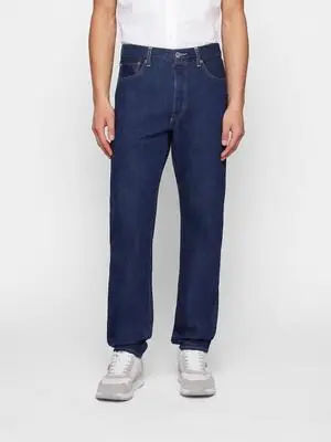 LEVI'S Tab™ Straight Fit Cotton Denim Jeans With A Five-pocket Design - Blue