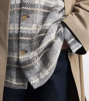Guest In Residence Cashmere Plaid Work Shirt