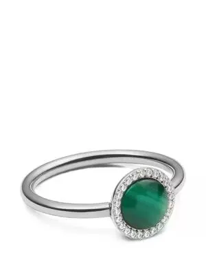 DANIEL WELLINGTON Audrey Malachite Crystal-embellished Ring