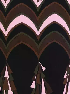 Emilio Pucci Baiadera Print Tecno Couture Skirt