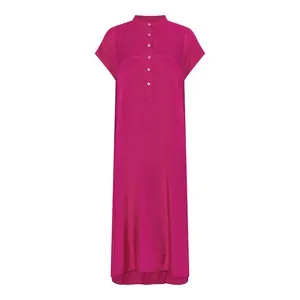 BELYED HANDCRAFT Kurta – Pink Soft Cotton Mandarin Collar Tunic Belyed
