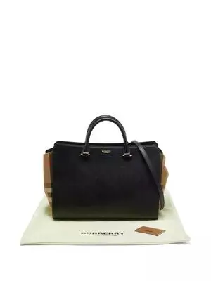 Burberry Medium Banwell Check Tote Bag