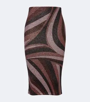 Emilio Pucci Iride Lurex® Jersey Pencil Skirt - Multicoloured