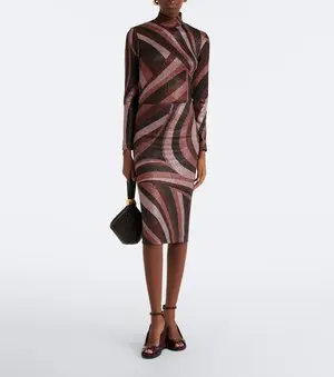 Emilio Pucci Iride Lurex® Jersey Pencil Skirt