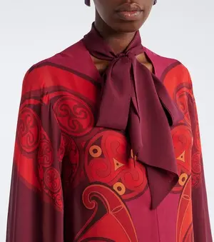 La DoubleJ Alchemy Printed Silk Georgette Midi Dress