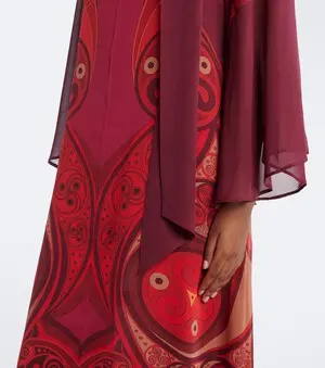 La DoubleJ Alchemy Printed Silk Georgette Midi Dress