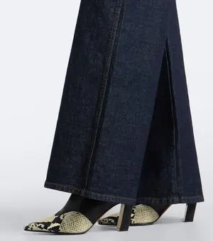 Khaite Nevada Leather Ankle Boots