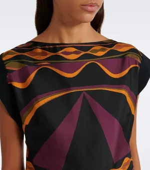 Emilio Pucci Dune Silk Twill Top