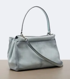 Balenciaga Rodeo Medium Suede Shoulder Bag - Blue