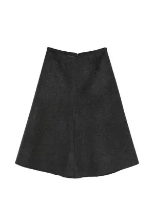 SUSANNE BOMMER Wool Midi Skirt - Grey