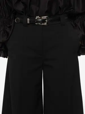 THE LATEST Wool Blend Flared Trousers