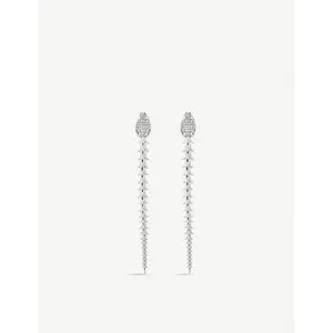 SHAUN LEANE Serpent Trace Sterling Diamond Earrings