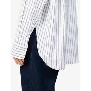 ANINE BING Scott Striped Cotton Shirt