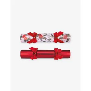 SELFRIDGES EDIT Glitter Poinsettia Christmas Crackers Box Of Six