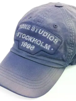 Acne Studios Logo-patch Baseball Cap - Blue