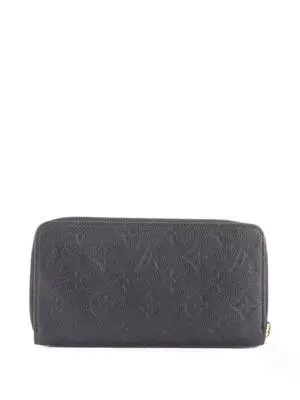 LOUIS VUITTON Zippy Wallet Monogram Empreinte Leather Small Wallets - Black