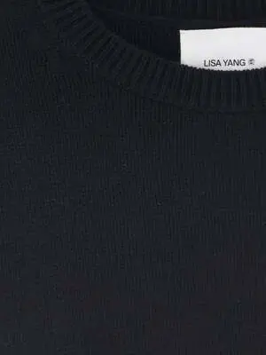 LISA YANG Mila Cashmere Sweater With Ribbed Knit