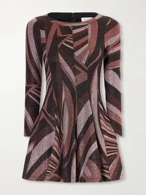 Emilio Pucci Printed Stretch-jersey Mini Dress - Multi