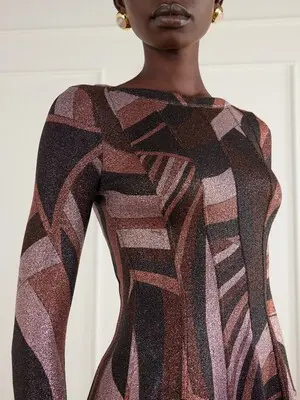 Emilio Pucci Printed Stretch-jersey Mini Dress