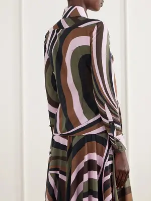 Emilio Pucci Printed Cotton-muslin Shirt
