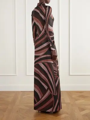 Emilio Pucci Printed Stretch-jersey Maxi Dress