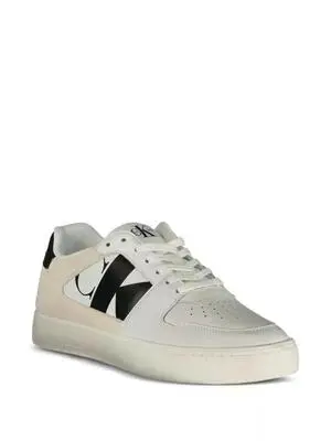 Calvin Klein Logo-print Panelled Sneakers - White