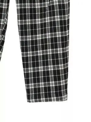 Undercover Check-pattern Belt-loop Trousers