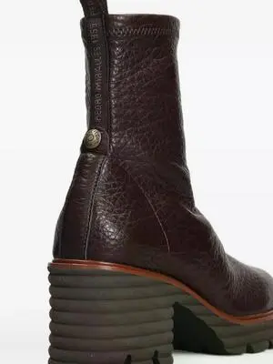 PEDRO MIRALLES Grained-leather Ankle Boots