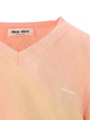 Miu Miu V-neck Wool Cardigan