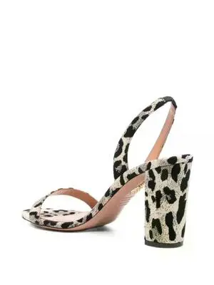 AQUAZZURA So Nude Jacquard Sandals