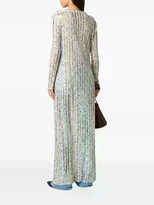 Missoni Cardigan In Ribbed Viscose Blend With Sequins