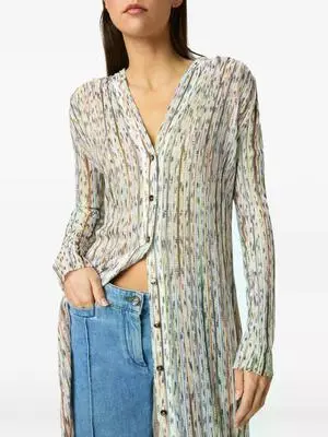 Missoni Cardigan In Ribbed Viscose Blend With Sequins