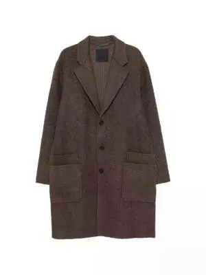 FREI-MUT Camden Bouclé Coat - Brown