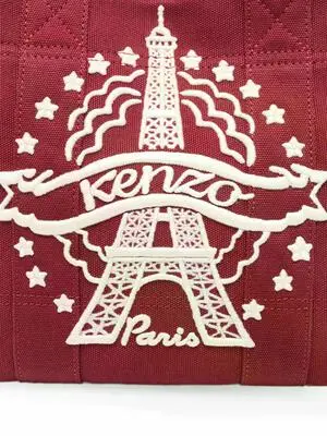 Kenzo Eiffel Tower Embroidered Tote Bag