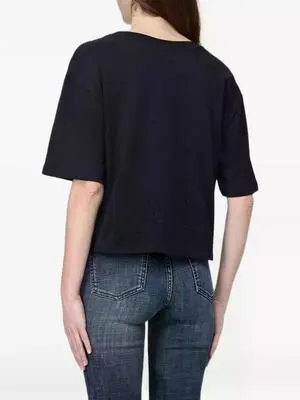 Armani Exchange Rhinestone-embellished T-shirt - Black