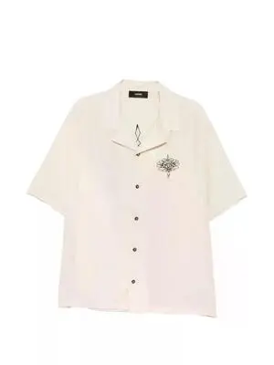 Amiri Logo-print Camp-collar Shirt