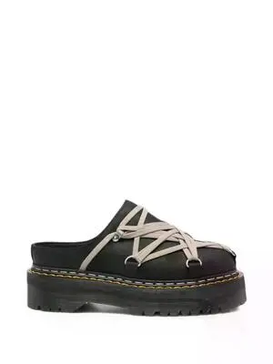 Rick Owens X Dr. Martens Quad Sole Megalace Slip-ons - Black