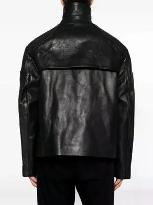 Rick Owens Multi-panelled Layered Leather Jacket