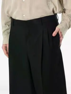 AMI Paris Low-waist Wide-leg Shorts