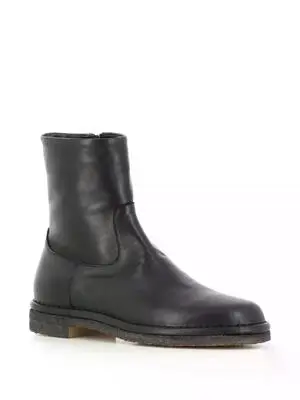 DEL CARLO Side-zip Leather Boots