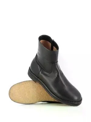 DEL CARLO Side-zip Leather Boots