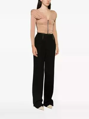 Elisabetta Franchi Ruched Long-sleeve Blouse