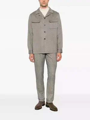 CIRCOLO 1901 Herringbone-pattern Trousers