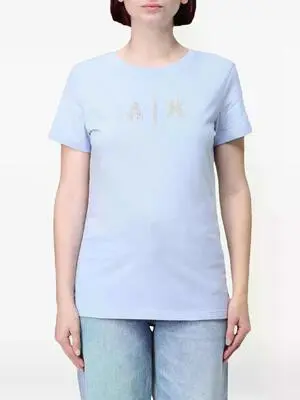 Armani Exchange Rhinestone-embellished T-shirt - Blue